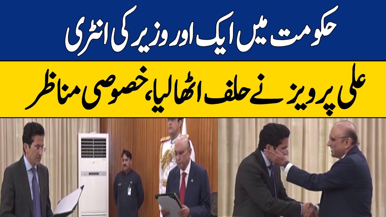 Special Scenes: Ali Pervaiz Malik Took Oath as Minister of State | Dawn ...