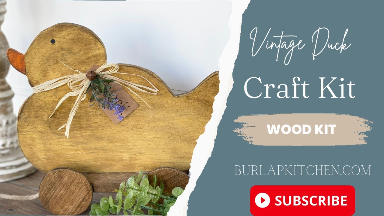 Vintage Duck Craft Kit - Wood it - YouTube