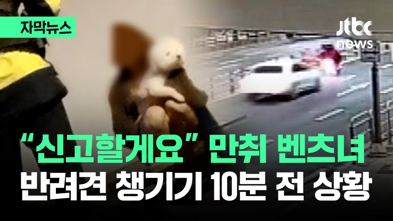 [자막뉴스] 비숑만 챙긴 만취 벤츠녀, 시속 100km로 달린 이유가 / JTBC News - YouTube