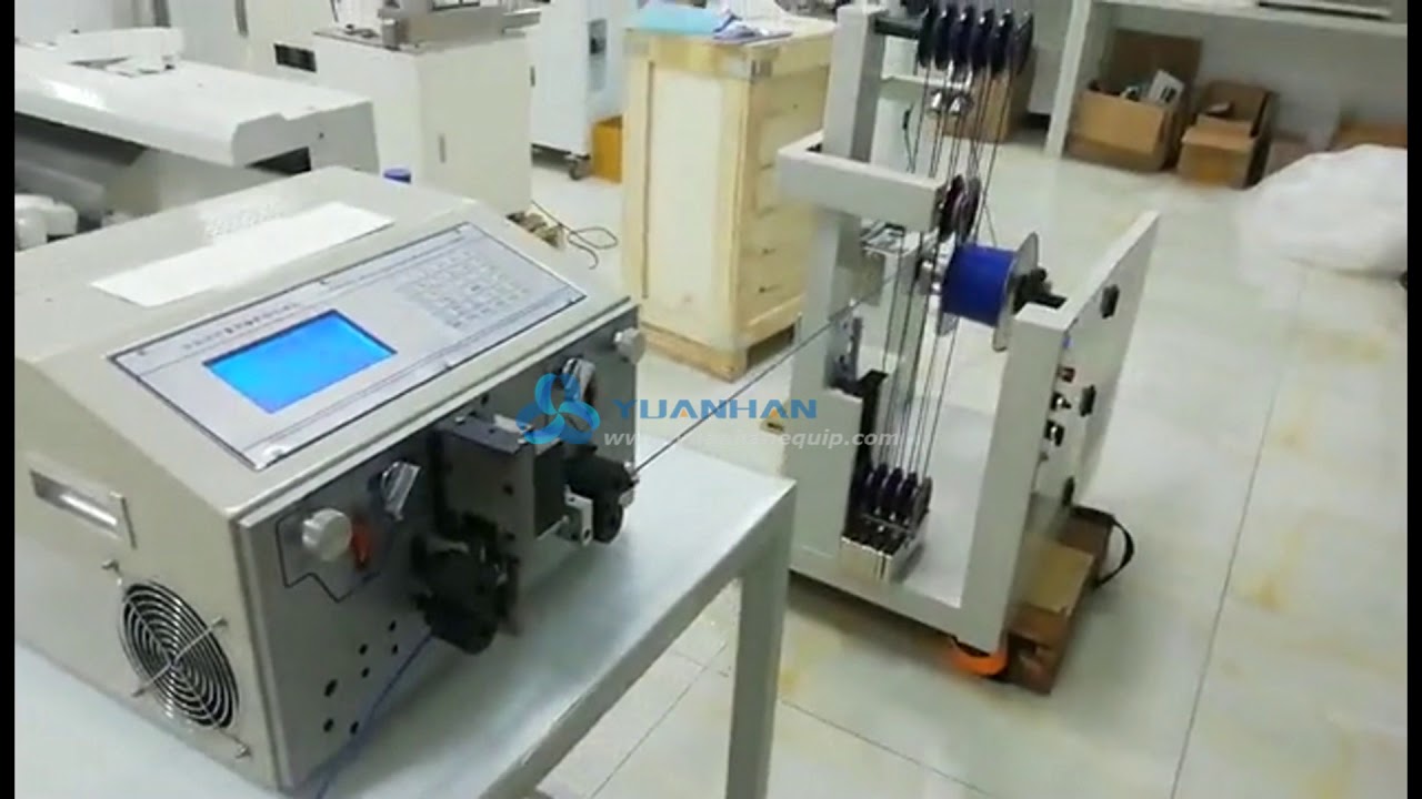 YH-830 Cable Prefeeder Dereeler Machine Coworking with Wire Cutting and ...