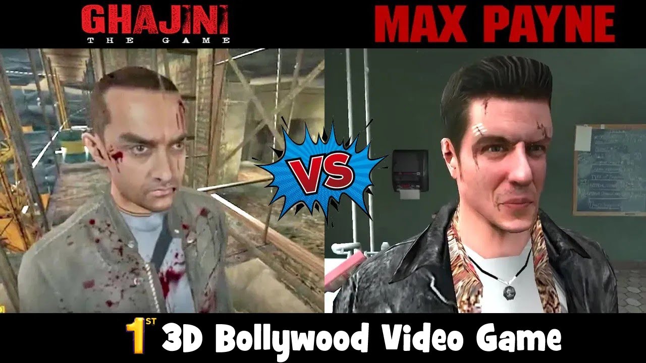 Max Payne vs Ghajini The Game | 1st 3D Bollywood video game - YouTube