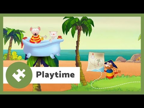 Toopy and Binoo App - Gameplay : Mister Monkey on his desert island