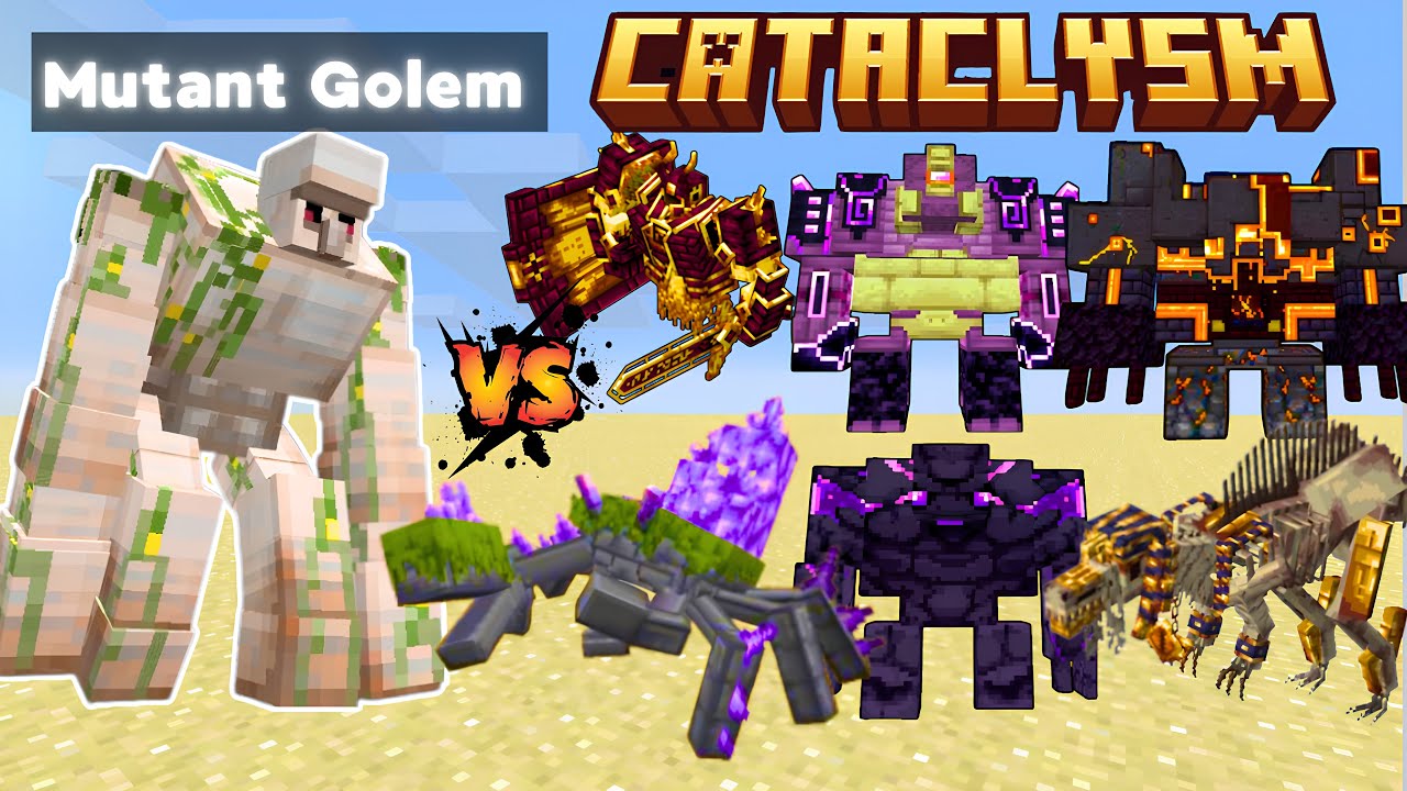 Mutant Iron Golem vs All Cataclysm Bosses | Can He Survive the Chaos?! - YouTube