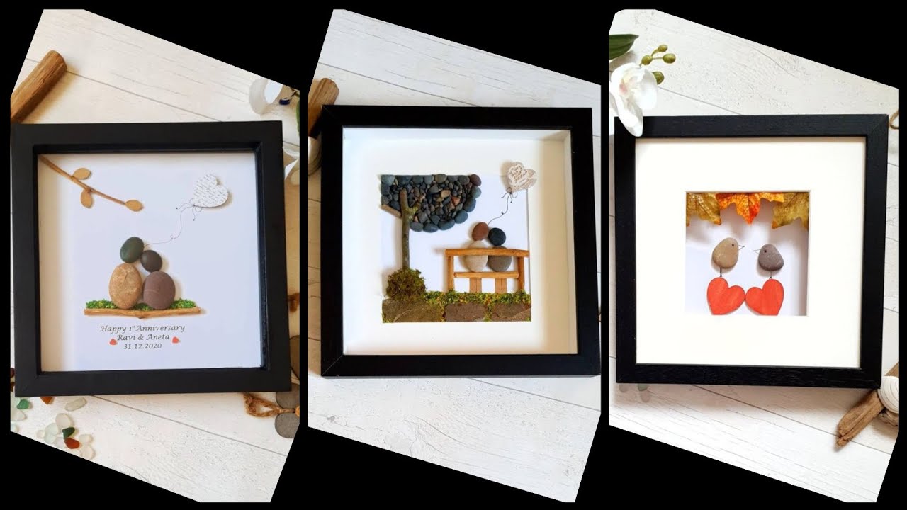 diy best pebbles art for family||diy Amazing 40+pebbles art||stone art ...
