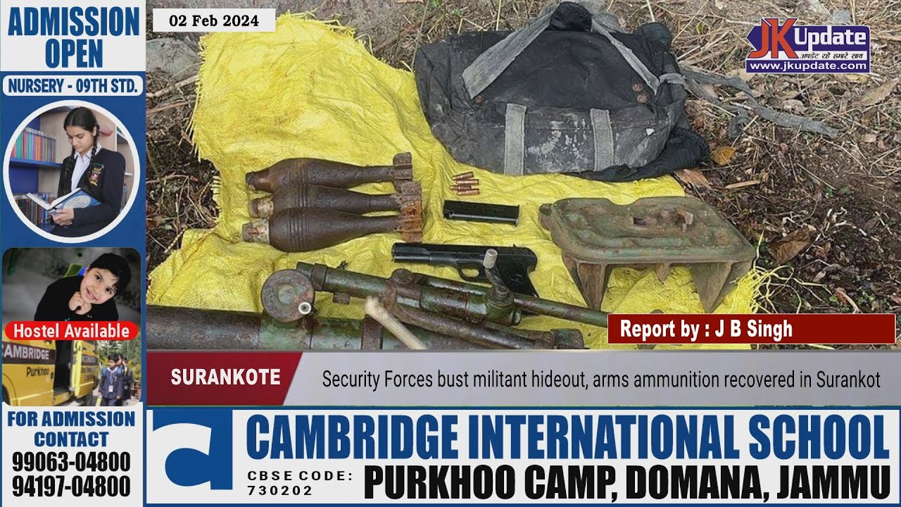 Security Forces bust militant hideout, arms ammunition recovered in ...