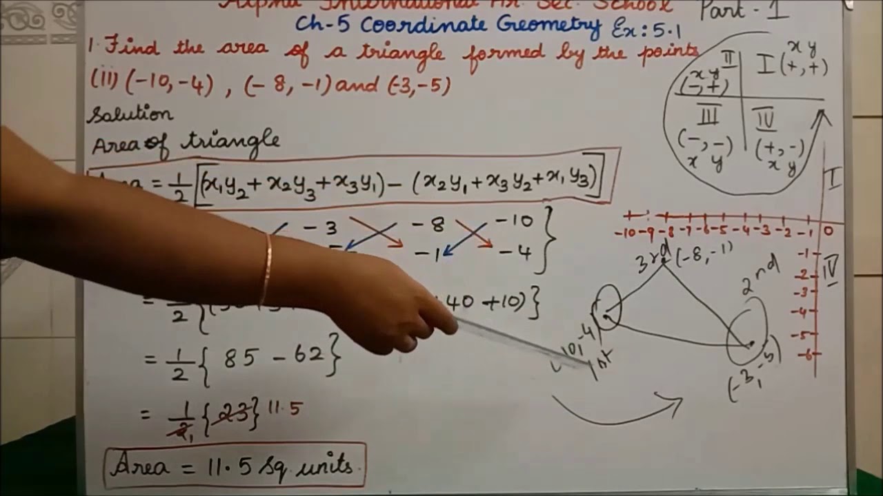 GRADE IX MATHS CH 5 CO ORDINATE GEOMETRY PART 1 - YouTube