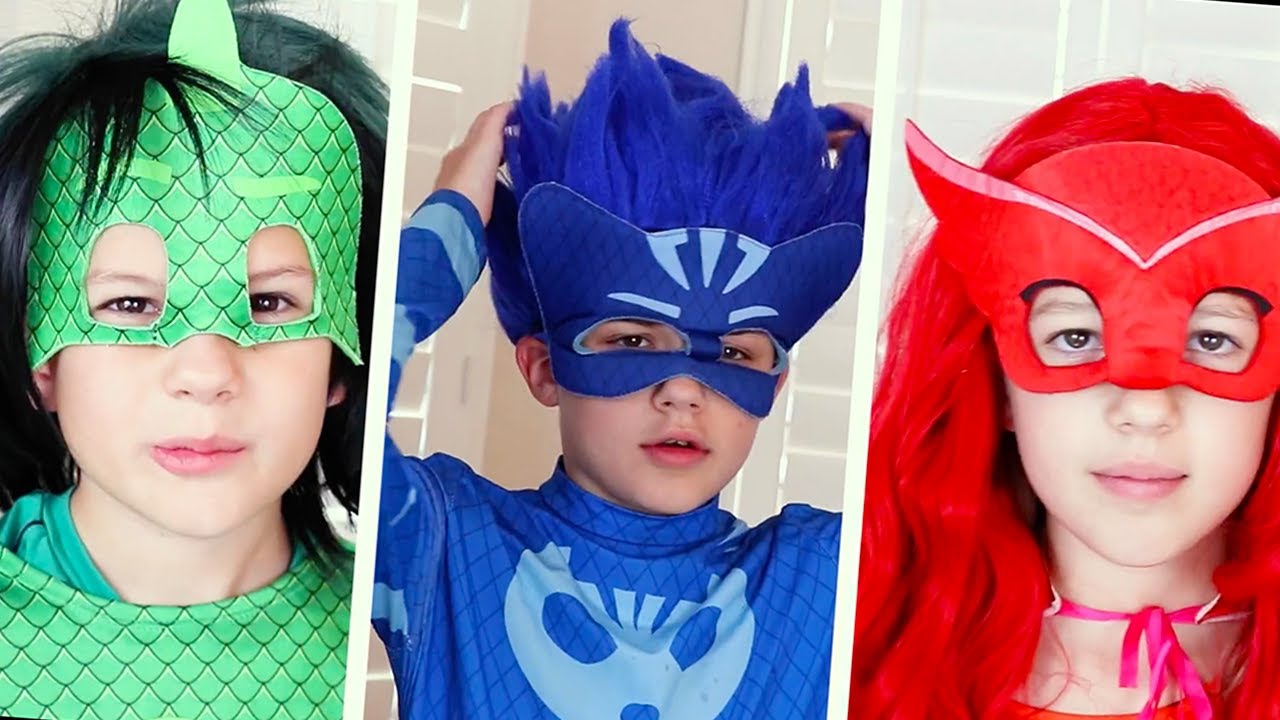 PJ在現實生活中掩蓋！ | 時間旅行麻煩 | PJ Masks Chinese - YouTube
