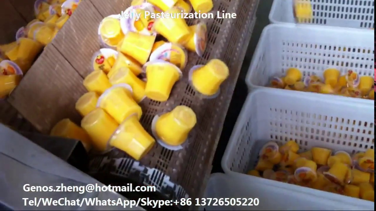 Cup Jelly/ Ice Lolly / Spout Pouch Pasteurization Line - YouTube