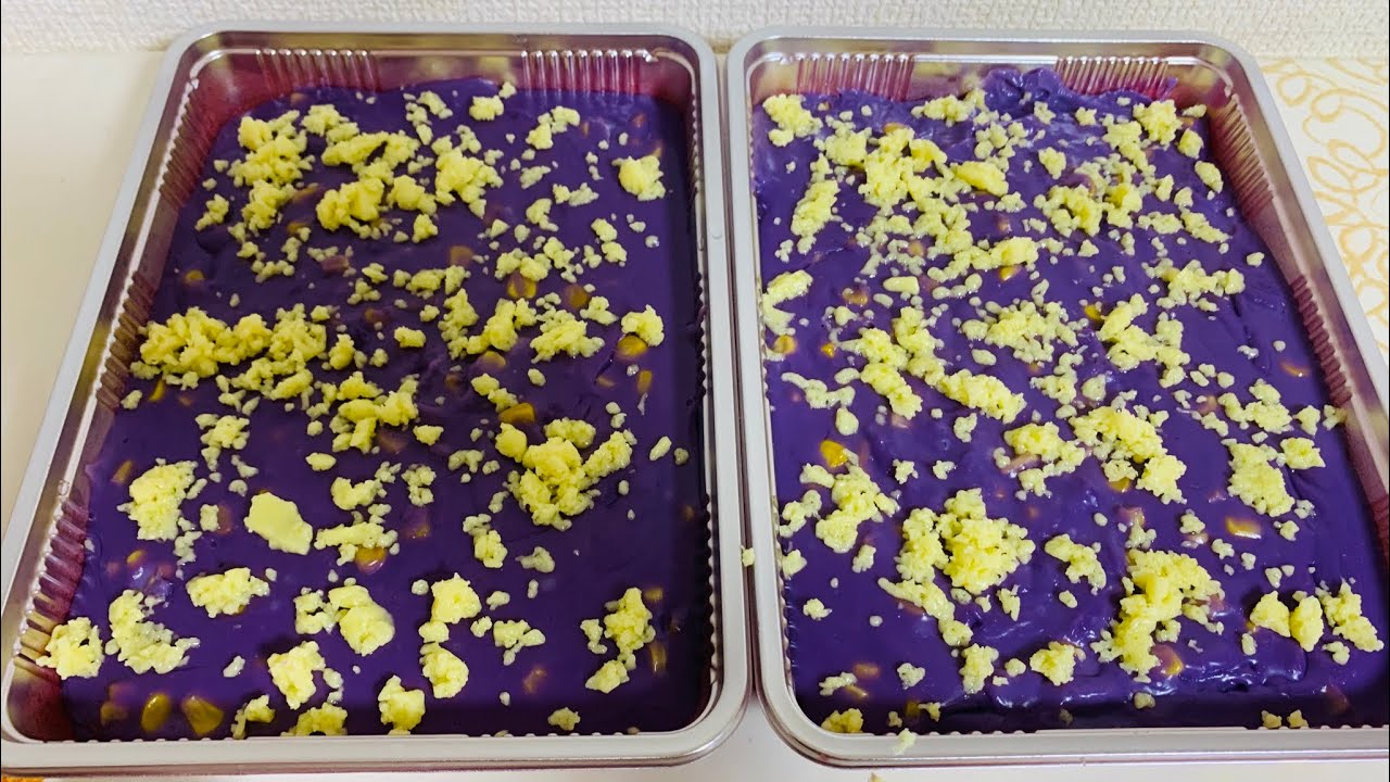 MY HOMEMADE MAJA BLANCA UBE FLAVOR W/ CHEESE BY:sally datgirl vlog ...