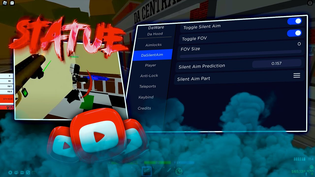 DA HOOD SCRIPT / HACK | #1 BEST STREAMABLE AIMLOCK | (STARS USE⭐) - YouTube