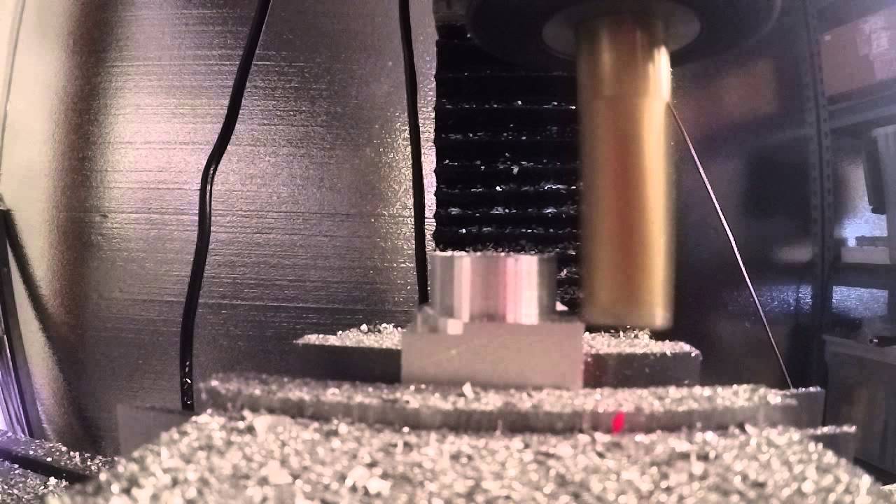 G0704 +flashcut first phase cutting out a hemisphere, rough cut - YouTube