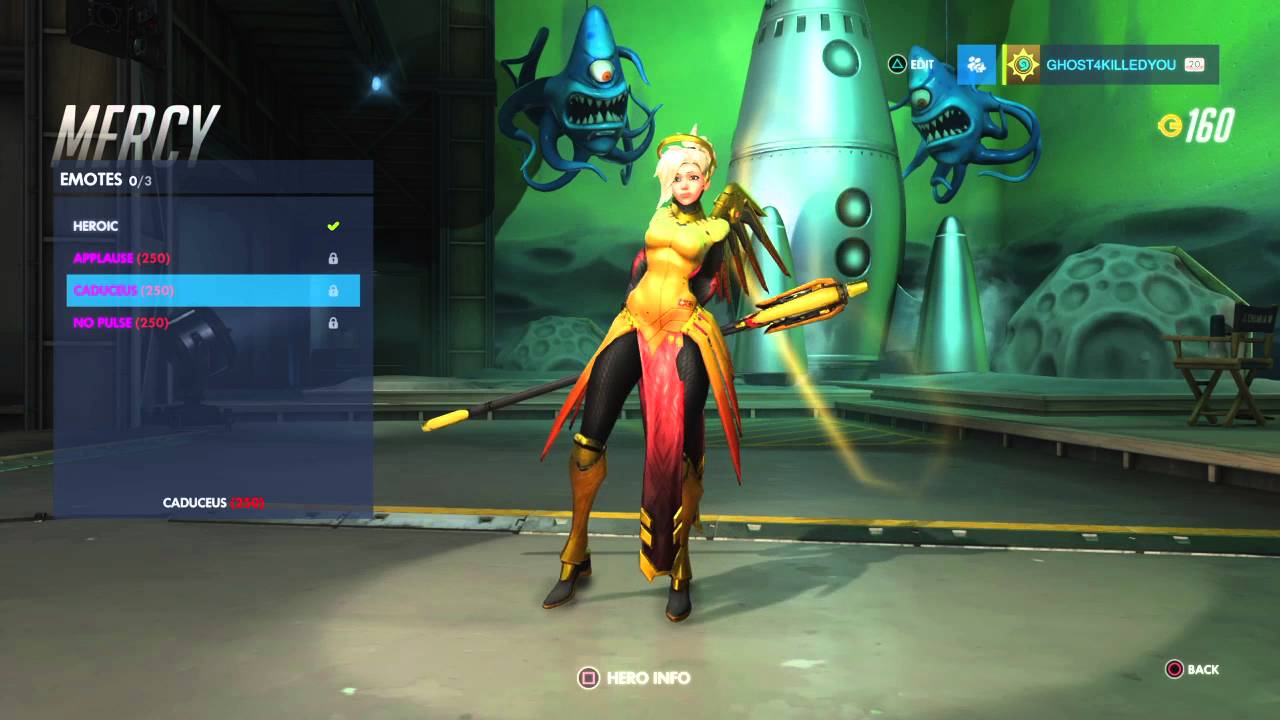 Overwatch: All mercy emotes - YouTube