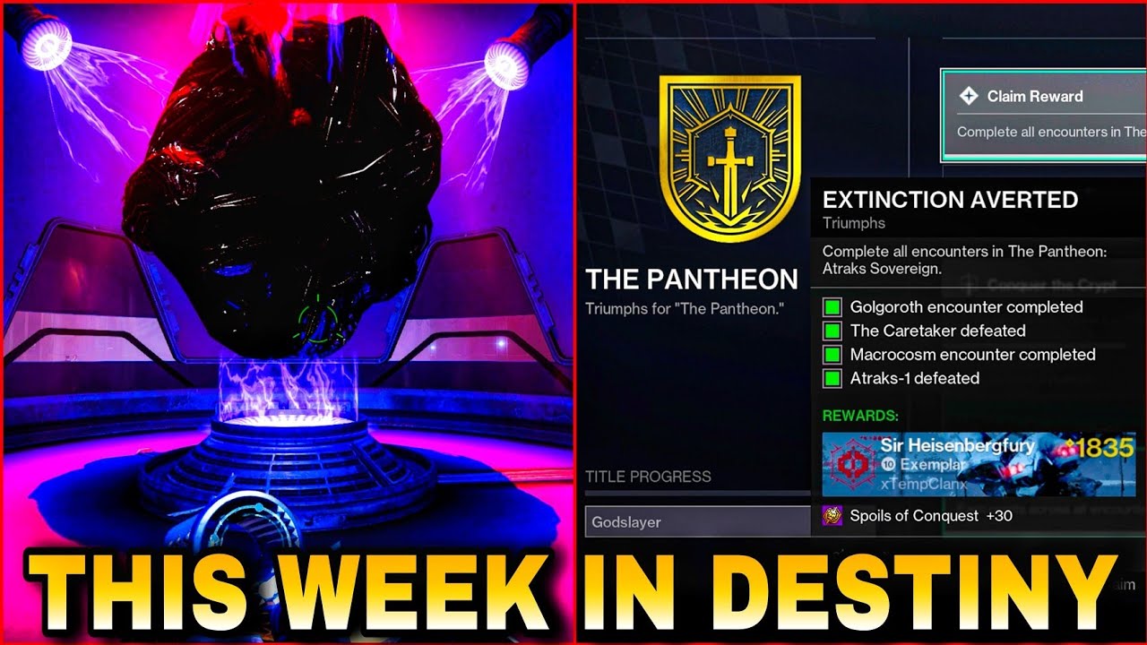 THIS WEEK IN DESTINY (30th APRIL 2024): Pantheon Challenge, SuperBlack ...