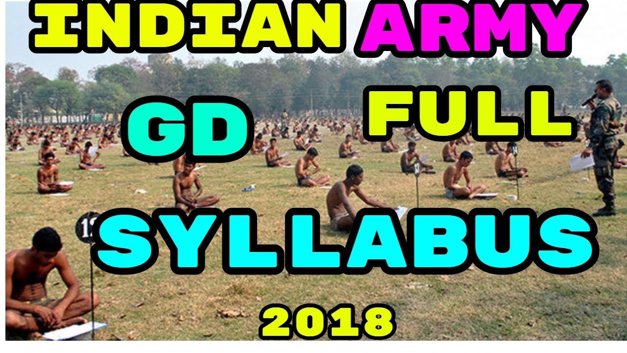 indian army full syllabus gd(genral duty) 2018 - YouTube