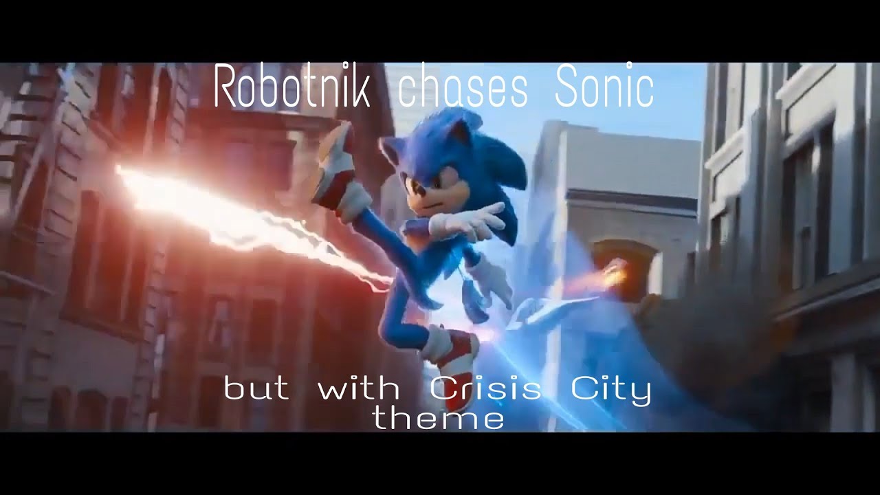 Robotnik chases Sonic but with Crisis City theme - YouTube