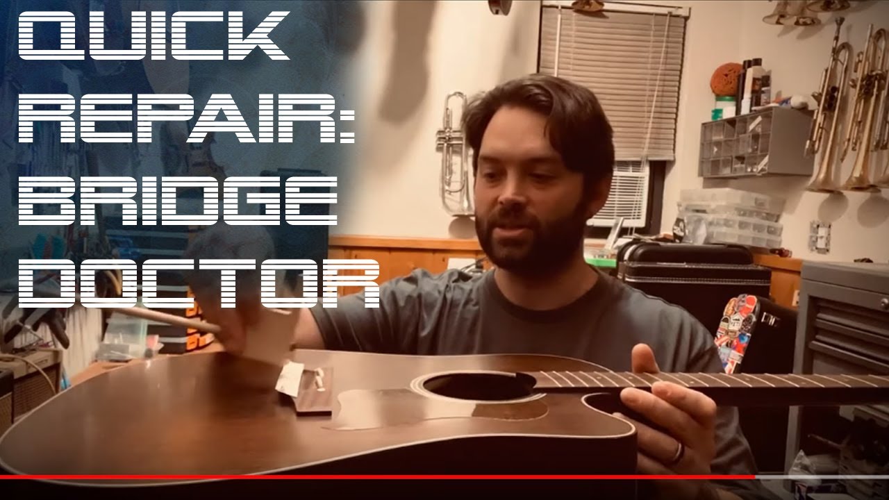 Guitar innovations: Bridge Dr. install - YouTube