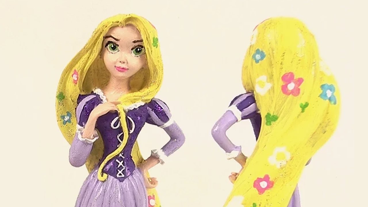Paint Your Own Glitter Princess Figurine - YouTube