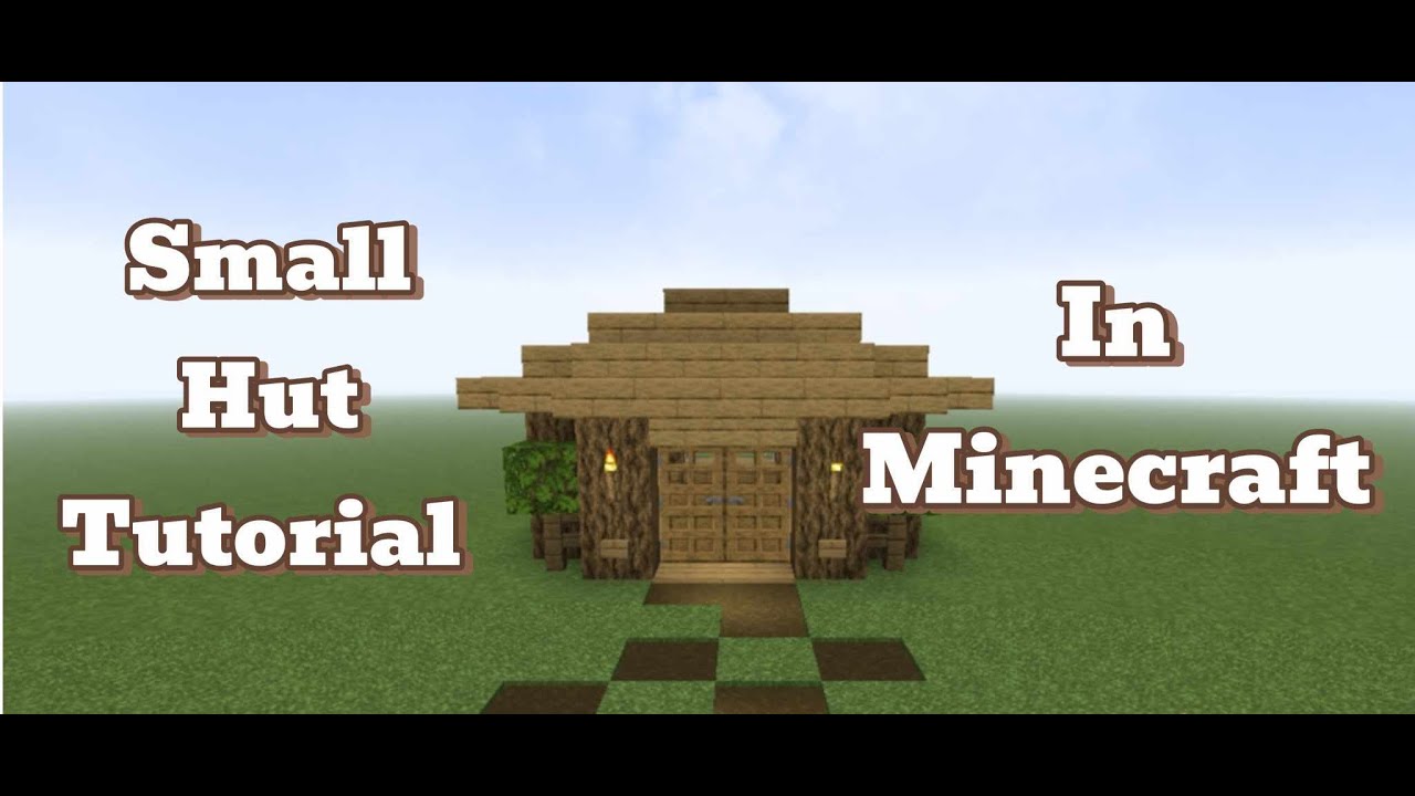 Small Hut tutorial in Minecraft/#minecraft #build #hut #gaming - YouTube