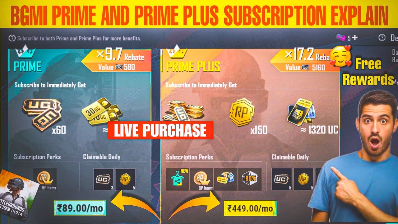 BGMI PRIME AND PRIME PLUS SUBSCRIPTION EXPLAINED | HOW TO BY PRIME ...