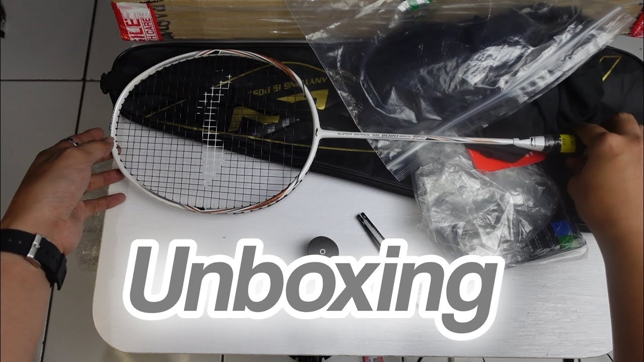 UNBOXING RAKET LINING SUPER SERIES SS 2020 SPECIAL EDITION WARNA PUTIH ...