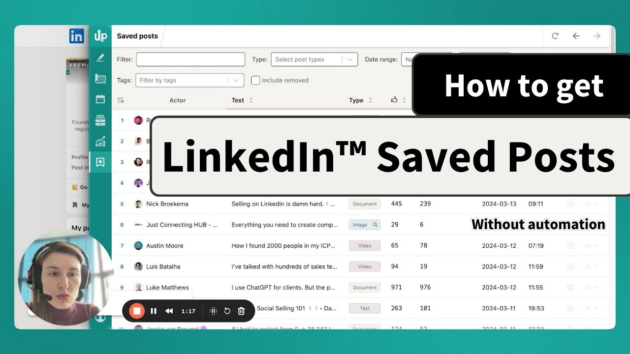 How to Get and Organise Saved Posts on LinkedIn (without automation ...
