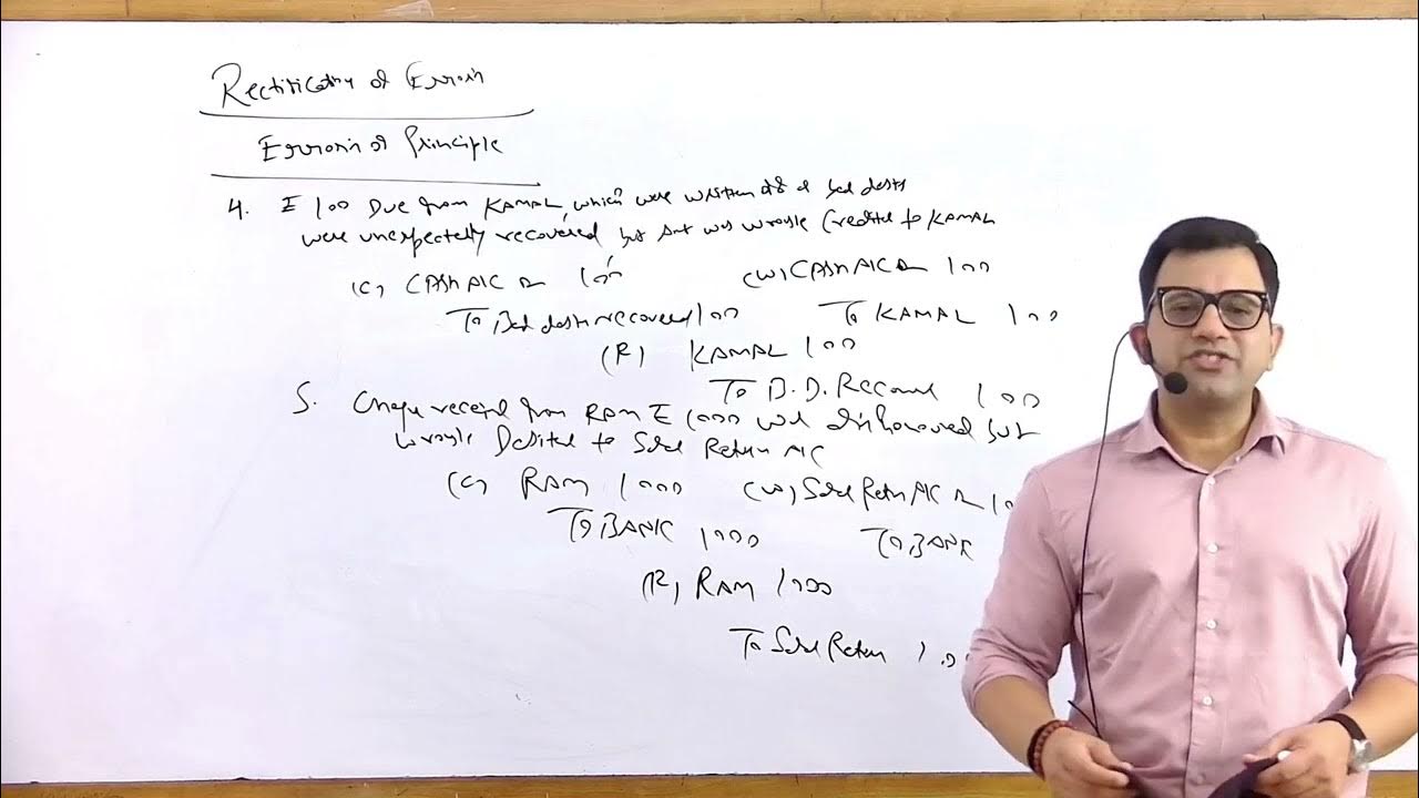 Rectification of Errors Errors of Principle - YouTube