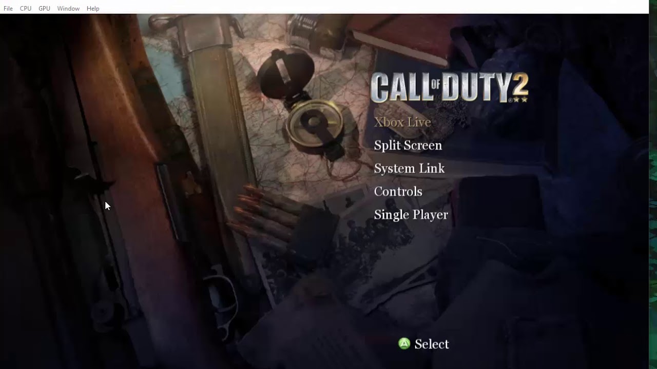 Xenia | Call of Duty 2 | Menus | Vulkan | Windows 10 | R9 390, i5-4690k ...