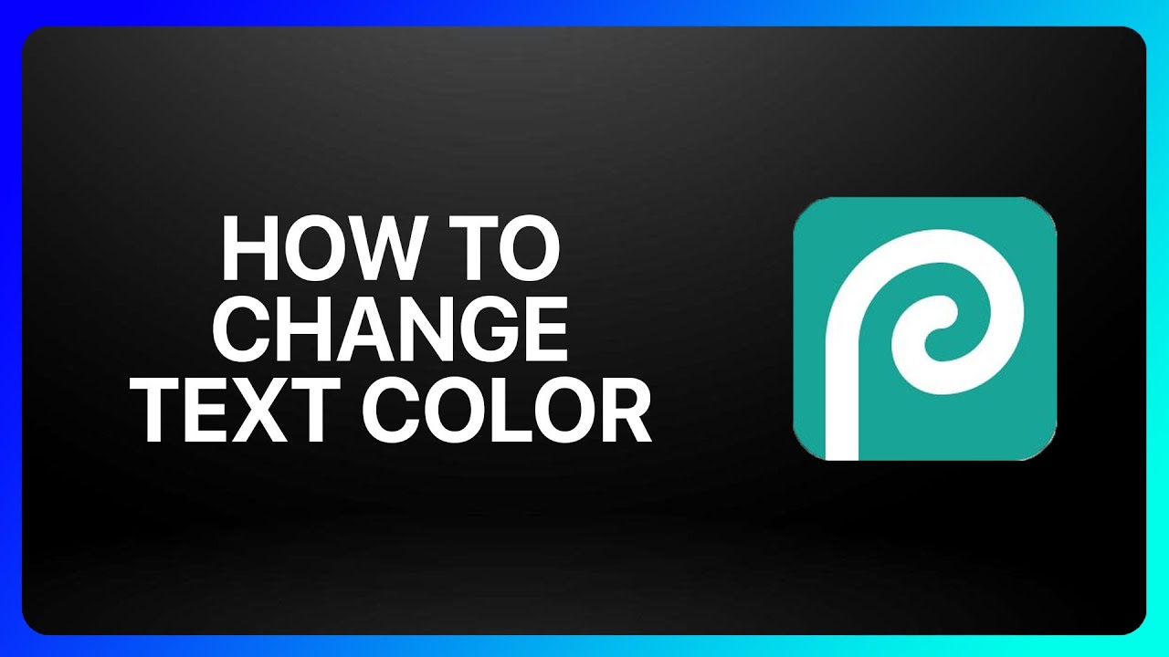 How To Change Text Color In Photopea Tutorial - YouTube