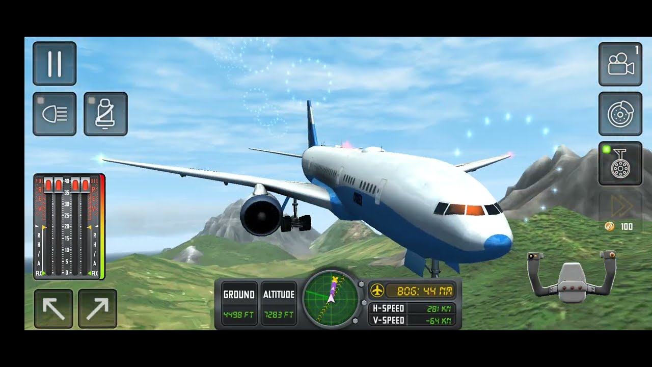 Flight simulator 2018 plane simulator 3d mobile gameplay - YouTube