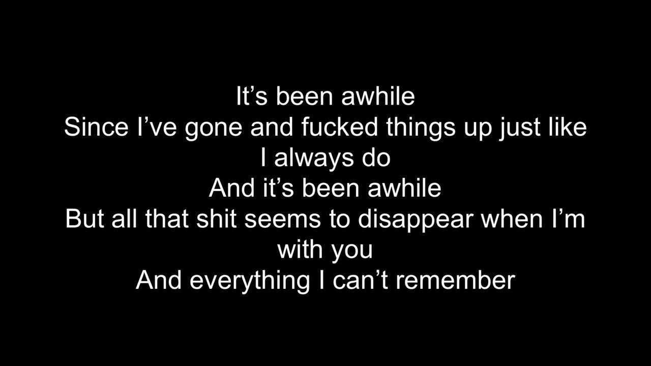 Staind Its Been Awhile Lyrics Youtube