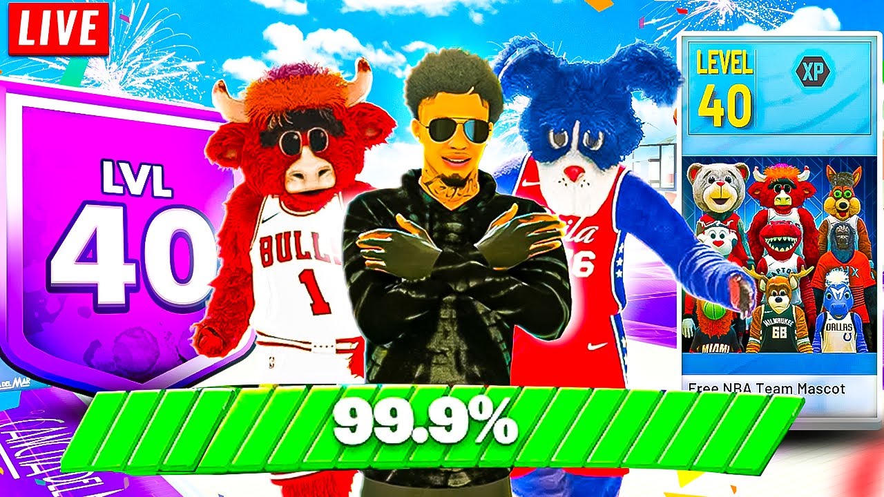🚨HITTING LEVEL 40 (FULL STREAM) - UNLOCKING NBA MASCOTS NBA 2K22! BEST ...