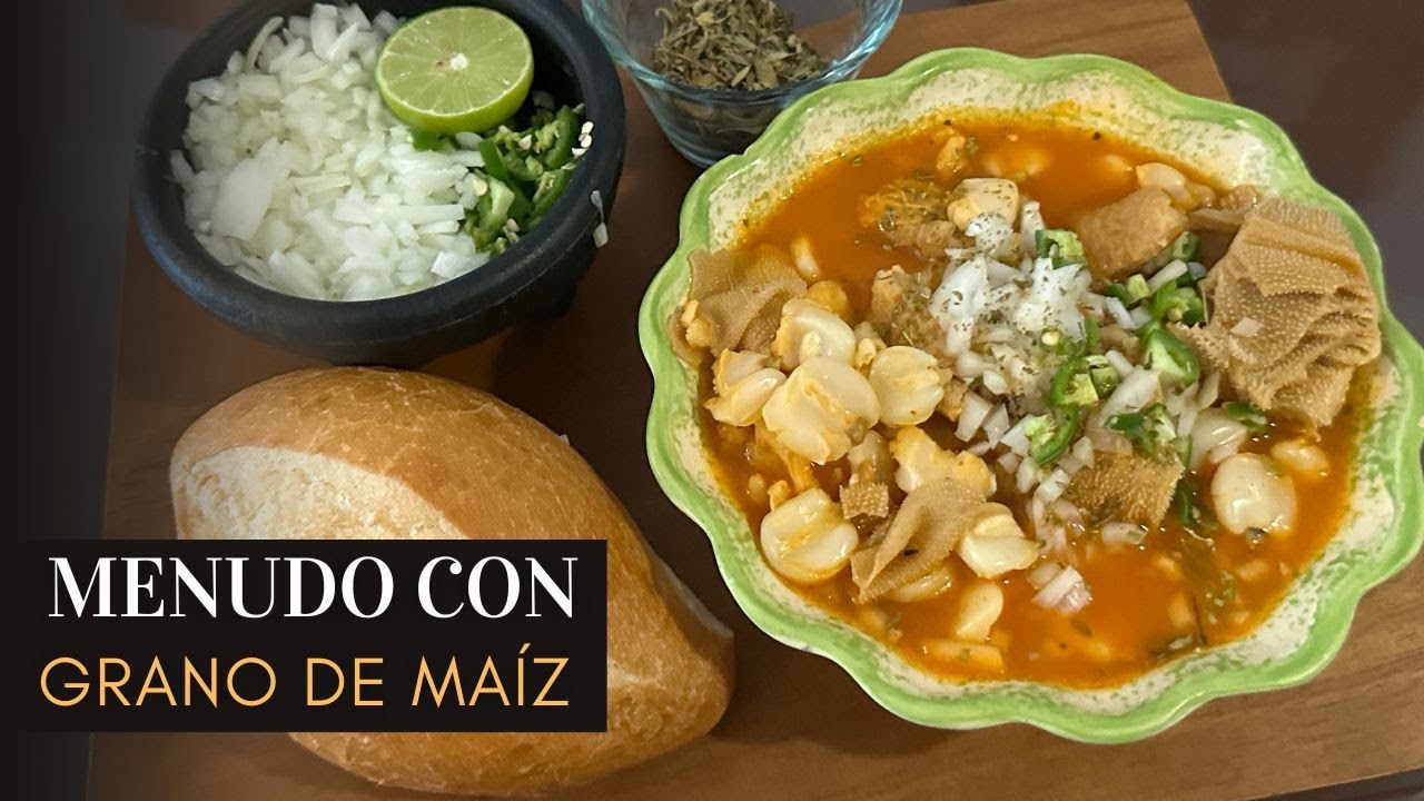 Menudo con Grano de Maíz Pozolero - YouTube