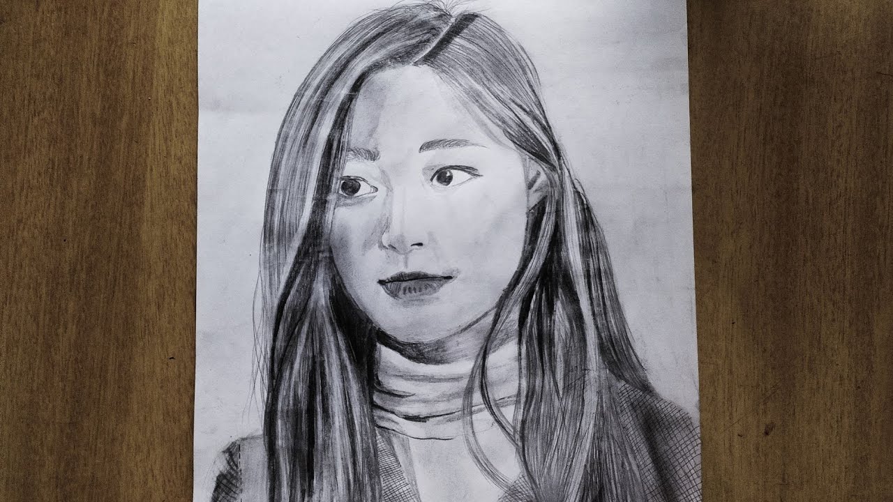 tzuyu : Draw So Cute Kpop Twice |speed drawing| hazell arts - YouTube