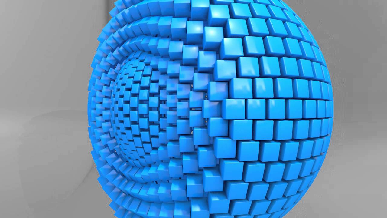 C4D Animated Cubic Ball - YouTube