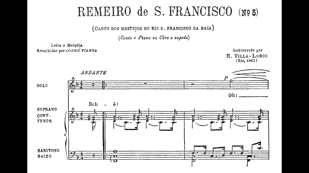 Villa-Lobos (harm.) - Remeiro de S. Francisco (Lia Salgado, soprano ...