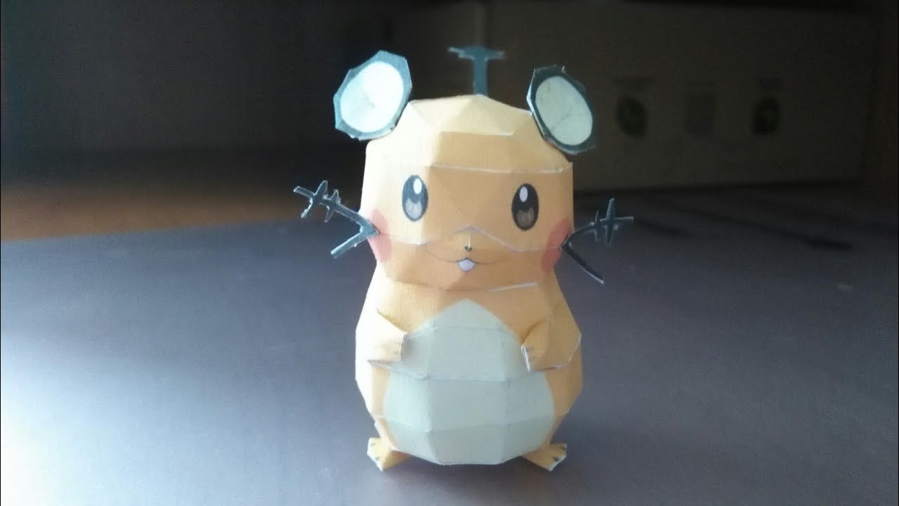 Papercraft pokemon Dedenne/Паперкрафт покемон Деденне - YouTube