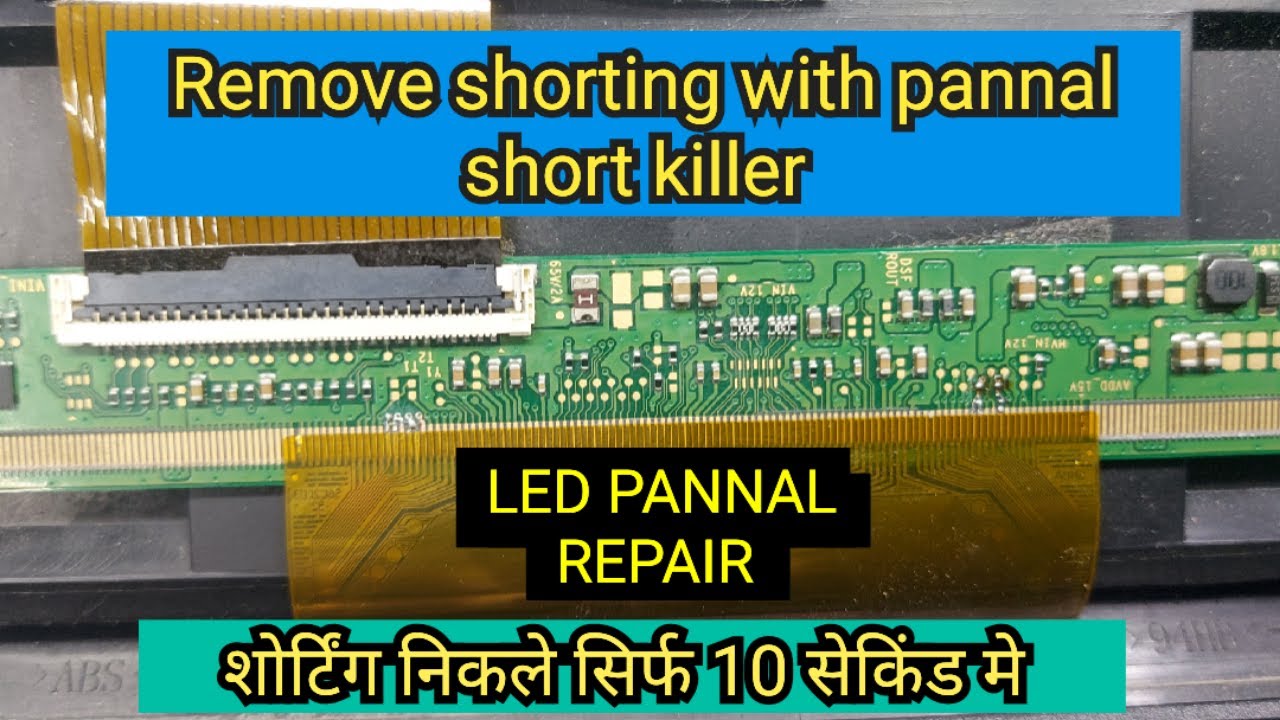 Led pannal repair | with pannal short killer | samsung single cof ...
