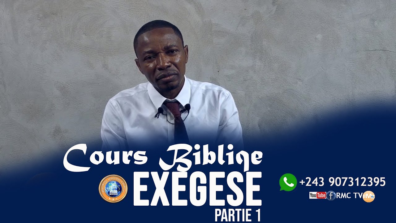 COURS BIBLIQUE : EXEGESE (PARTIE 1) - YouTube