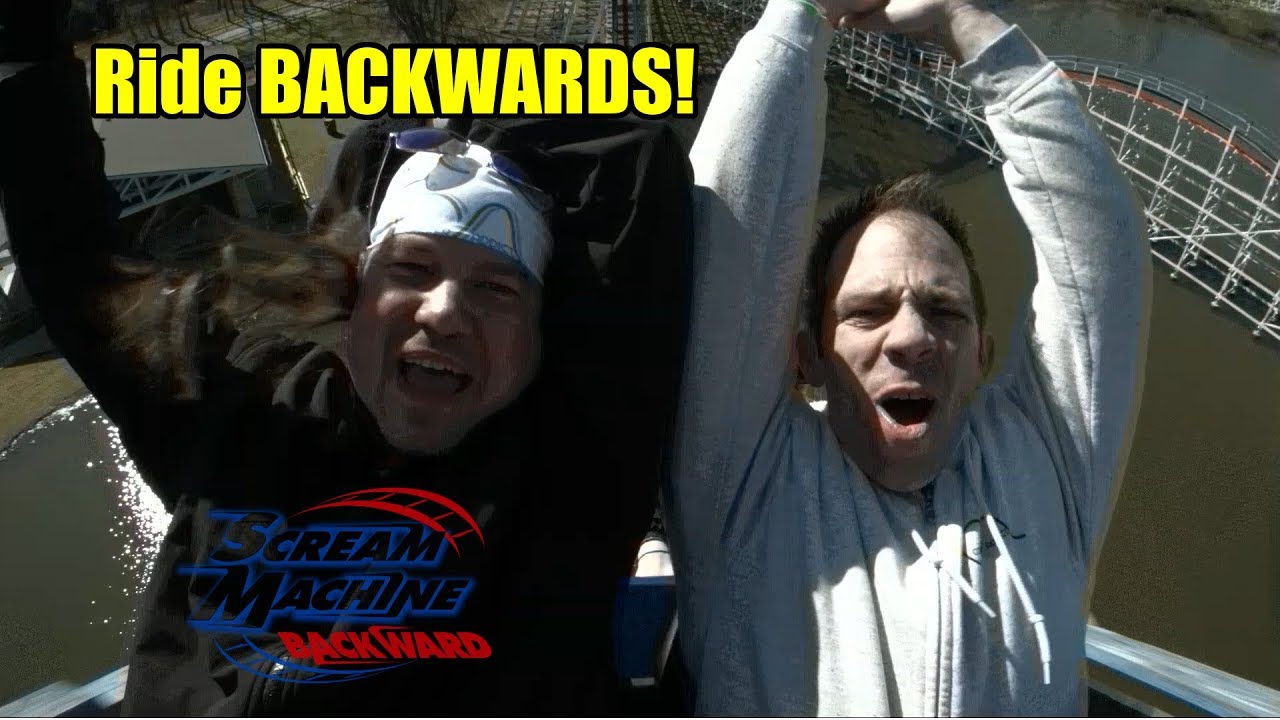 BACKWARD Great American Scream Machine POV - YouTube