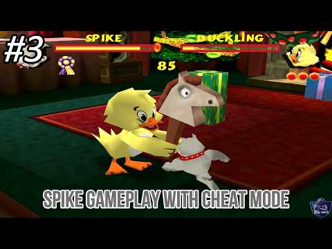 Tom and Jerry in Fists of Furry Walkthrough Gameplay With Cheat Mode Part 3 - Spike (PC) (HD)