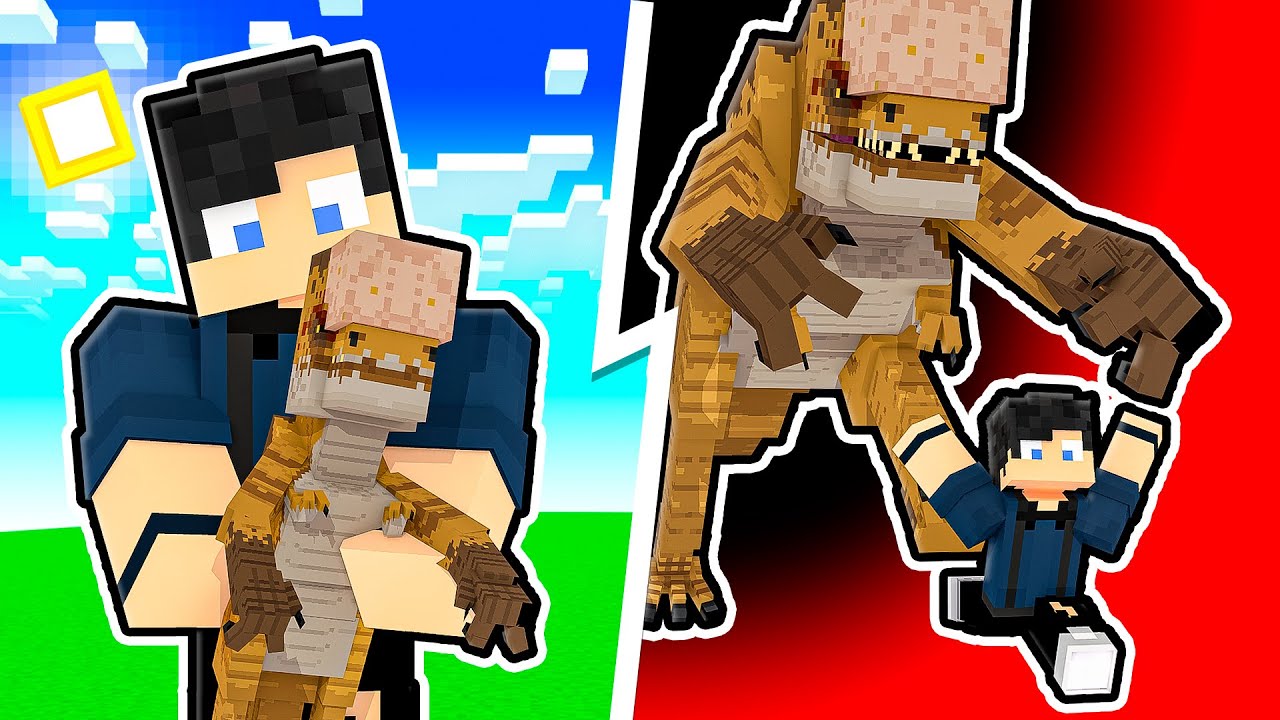 ADOTEI um DISTORTUS-REX no Minecraft - YouTube