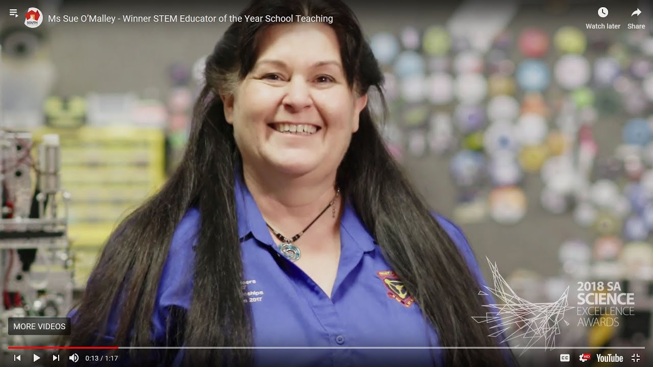 Ms Sue O’Malley - Winner STEM Educator of the Year School Teaching ...