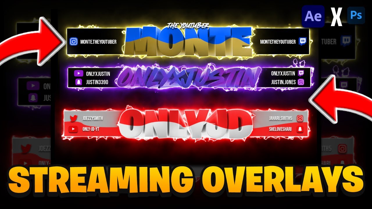 Adobe After Effects: How To Make a Custom Animated Overlay for Live ...
