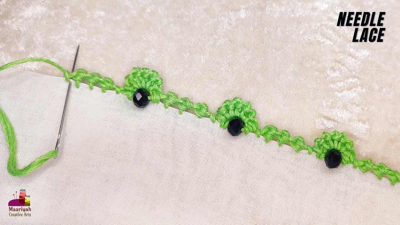 Needle Lace Border | Randa Hand Embroidery Latest Design | Sui Dhage se ...