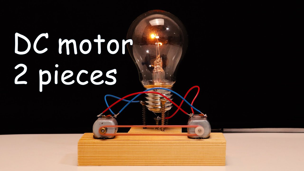 2 DC motors generate free electricity - YouTube