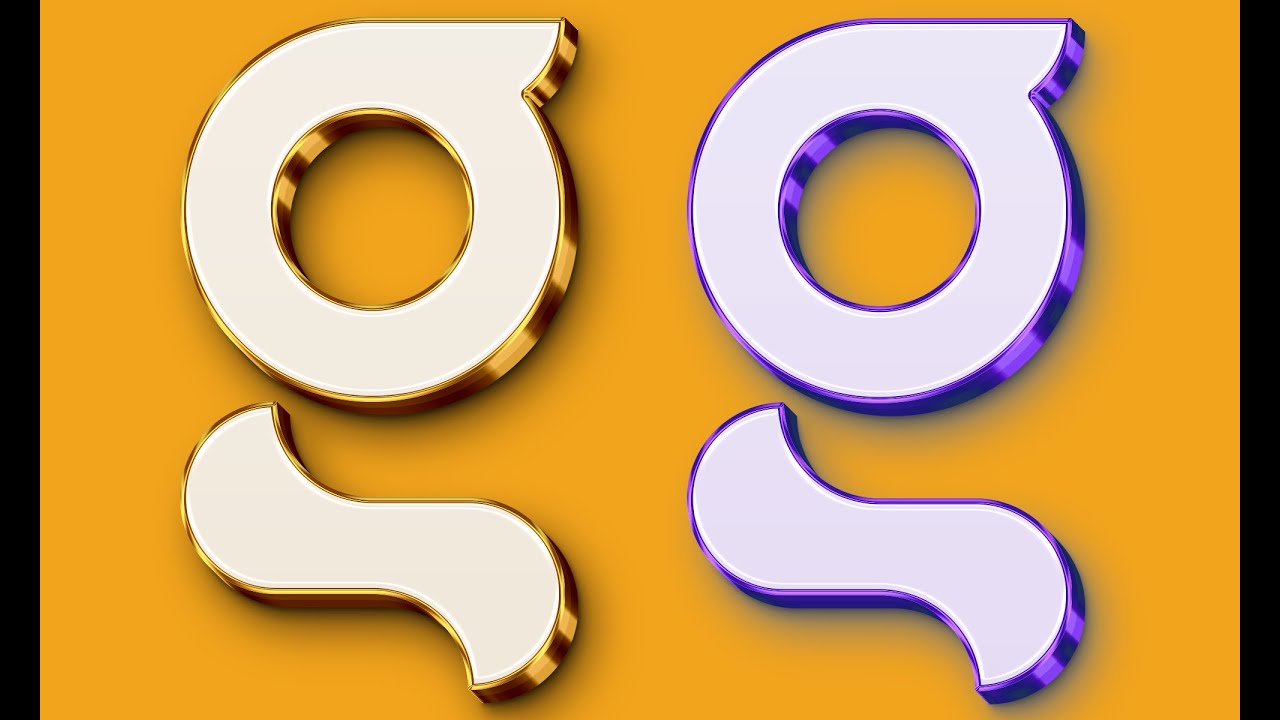 Unique 3d Text Logo Design in CorelDraw & Photoshop | How to create ...