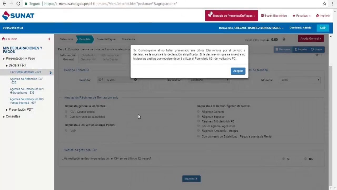 Declara Fácil (SUNAT) - Tutorial - YouTube