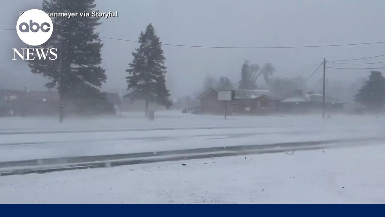 New storm packs heavy snow, tornado threats - YouTube