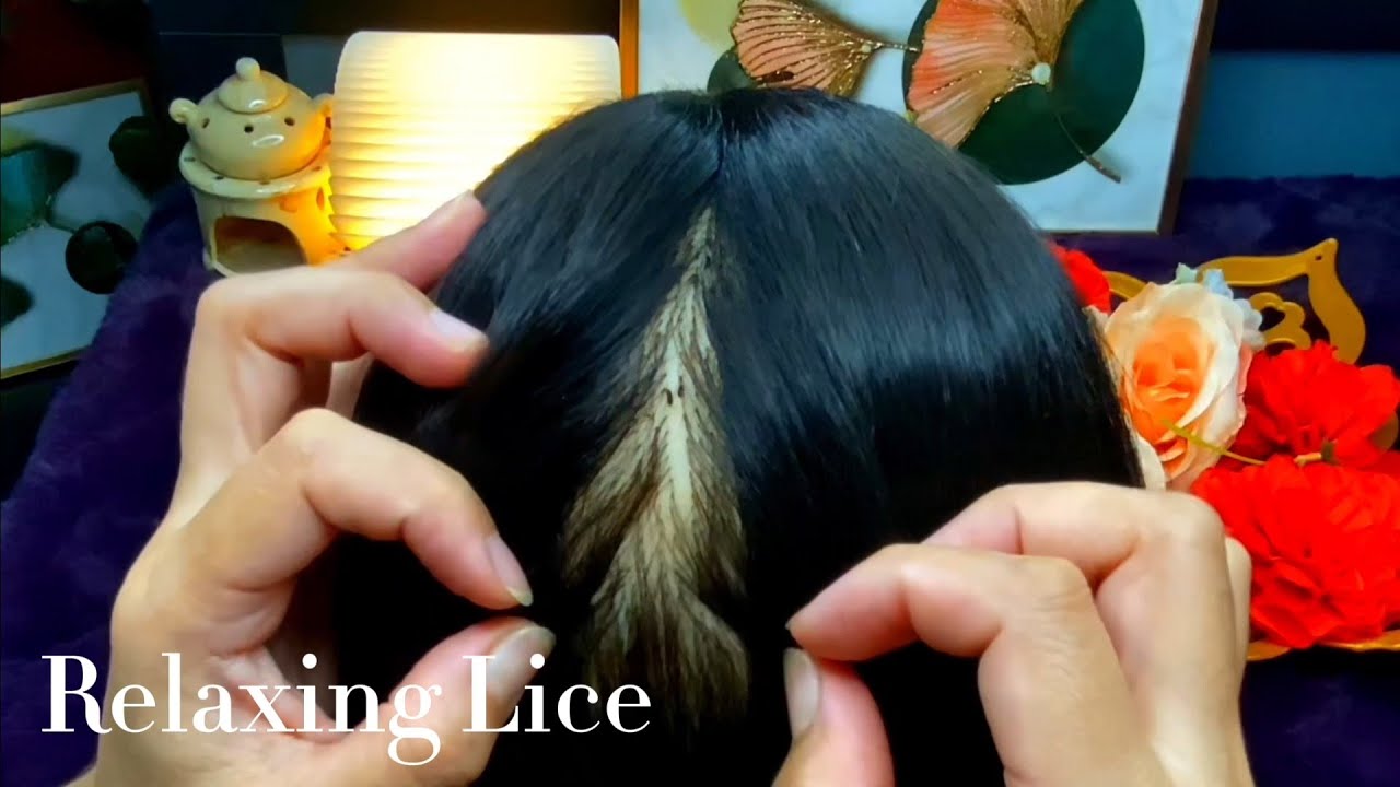 ASMR Relaxing, Lice Removal & Scalp Check Head Massage | No Talking 😴🥱💤 ...