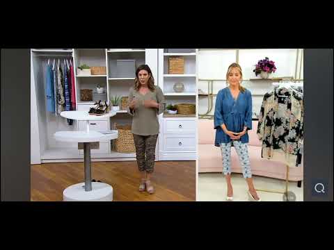 QVC Host Elise Ivy high heels, pretty red toes